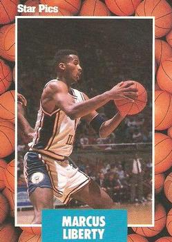 1990 Star Pics #53 Marcus Liberty Value Basketball | Collectibles.com