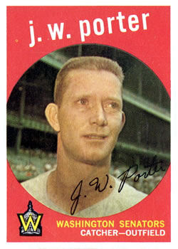 1959 Topps #246 VAR J.W. Porter Value Baseball | Collectibles.com