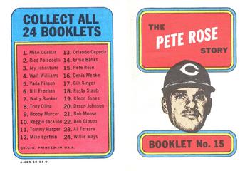 1970 Topps Booklets #15 Pete Rose Value - Baseball | Cardbase