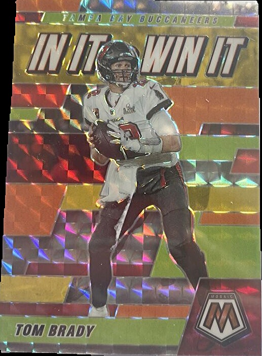 2021 Panini Mosaic In It to Win It Prizm Silver #WIN1 Tom Brady Value ...