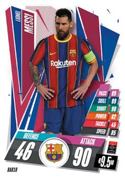 2020 Topps Match Attax UEFA Champions League #BAR18 Lionel Messi Value ...