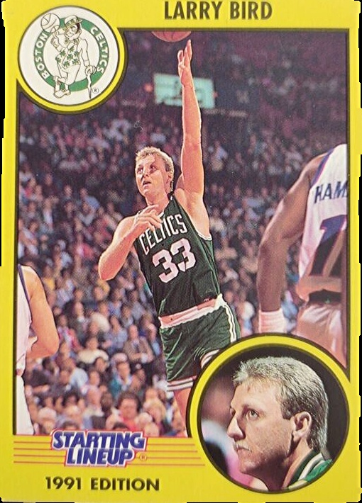 1991 Kenner Starting Lineup Cards #6184101010 Larry Bird Value ...