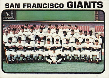 1973 Topps #434 TC / COR San Francisco Giants Value Baseball ...