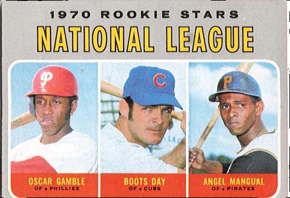 1970 Topps #654 N.L. 1970 Rookie Stars - Boots Day / Oscar Gamble ...