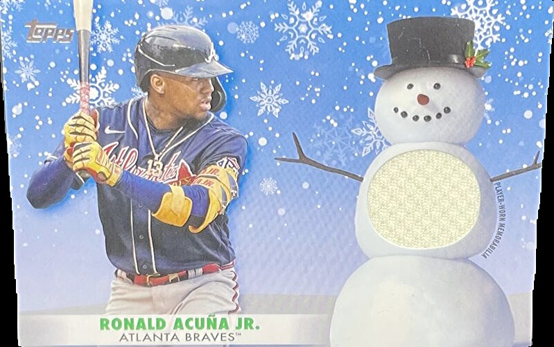 2021 Topps Holiday Relics #WRC-RAJ MEM Ronald Acuna Jr. Value Baseball ...