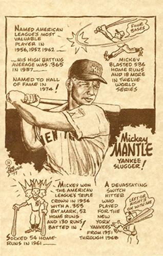 1977 Bob Parker Hall of Fame #34 Mickey Mantle Value null ...