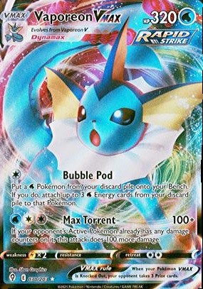 Vaporeon Vmax Trading Cards: Values, Rookies & Hot Deals