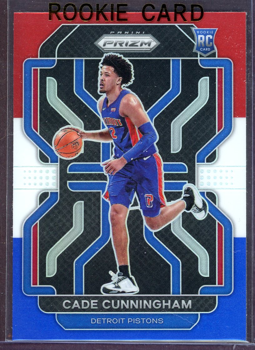 2021 Panini Prizm Red White and Blue #282 Cade Cunningham Value ...