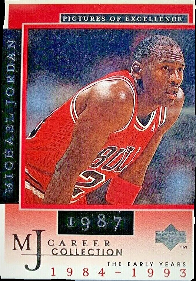1998 Upper Deck Michael Jordan Career Collection #5 Michael Jordan ...