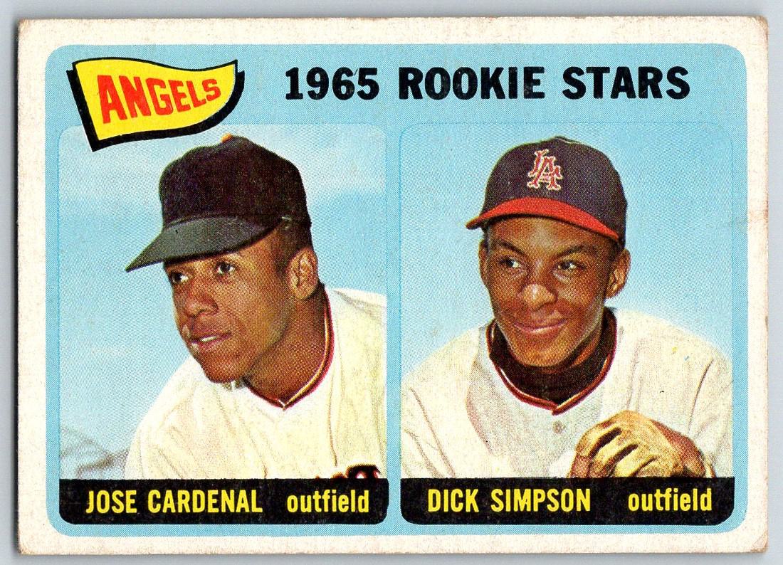 1965 Topps #374 Jose Cardenal / Dick Simpson Value Baseball ...