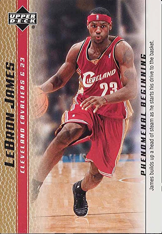 2003 Upper Deck LeBron James Phenomenal Beginning Gold #11 LeBron James ...