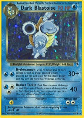 2002 Pokemon Legendary Collection Reverse Holographic 4 Dark Blastoise Value null | Collectibles.com